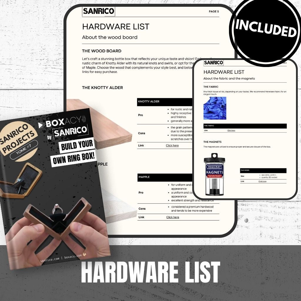 SANRICO Wooden Ring Box Project – SANRICO DEALS